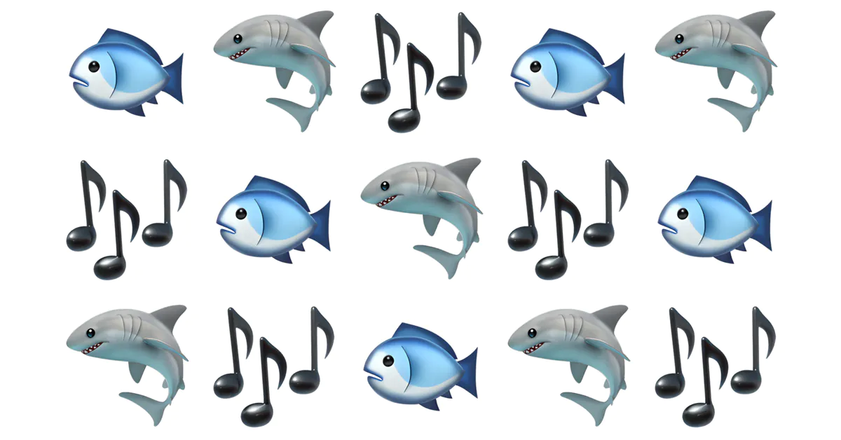 🦈 Baby Shark Emojis 🐟🎶🦈👶🦈🎵🦈🐠 Copy & Combos