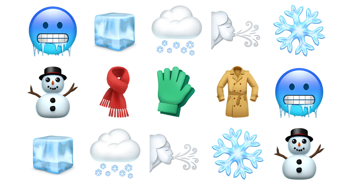 🥶 Cold-Emoji Emojis ️🧊🌬️🌨️⛄ Copy & Combos