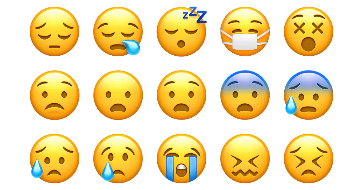 😔 Discord Sad Emojis 😞😢😭😪😥 Copy & Combos