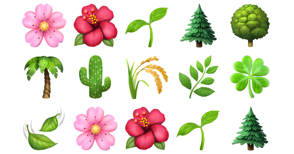 🌿 Green-Emojis Emojis 🍃🌱🌳🌵🍀 Copy & Combos