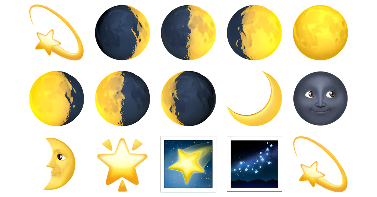 🌌 Milky Way Galaxy Emojis 🌠🌟💫🌒🌓 Copy & Combos