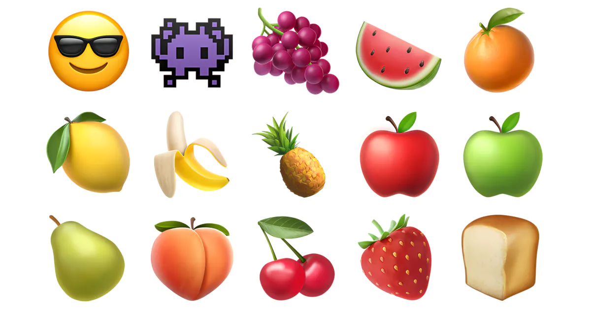 👾 Pacman Symbol Emojis 😎🕹️🍒🍓🍊 Copy & Combos