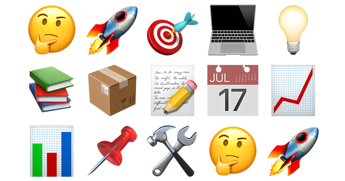 📦 Product-Management Emojis 📊🛠️📝📅🚀 Copy & Combos