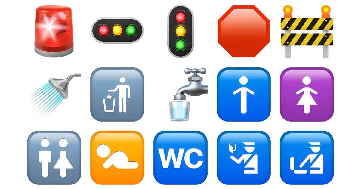 🚧 Road Block Sign Emojis 🚦🚥🚨🚫⛔ Copy & Combos