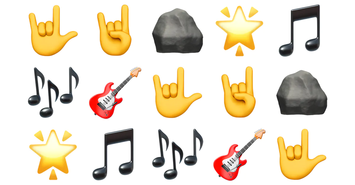 🤘 Rock-Hand Emojis 🎸🤟🪨🎵🎶 Copy & Combos