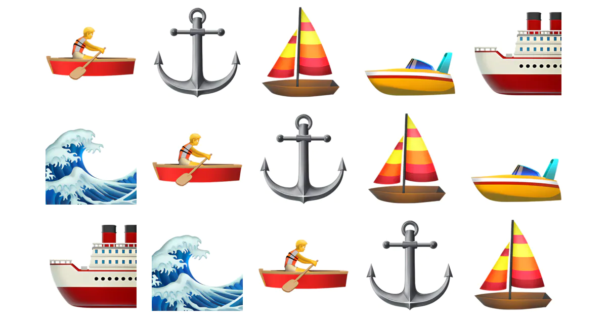 ⛵ Ship Ascii Art Emojis 🚢🛳🚤🛥🚣 Copy & Combos